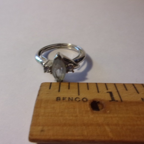 Avon | Jewelry | Vintage Avon Light Blue Silver Tone Ring Sz 7 | Poshmark